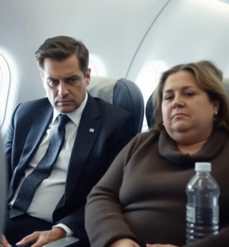 A WEALTHY MAN MADE FUN OF HER APPEARANCE ON THE PLANE… UNTIL THE ...