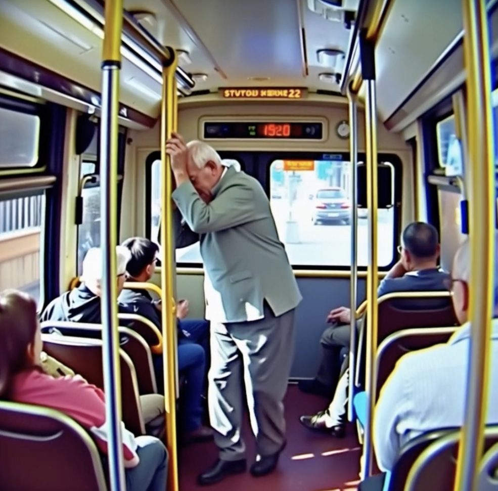 Old man falls on the bus — and nobody moves to help. - usnews