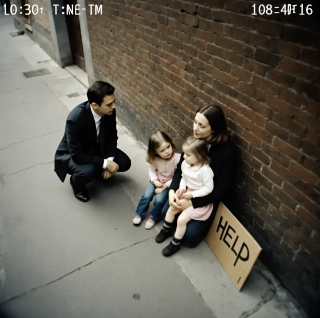 MILLIONAIRE FOUND HIS CHILDHOOD LOVE BEGGING WITH TWINS—WHAT HE DID ...