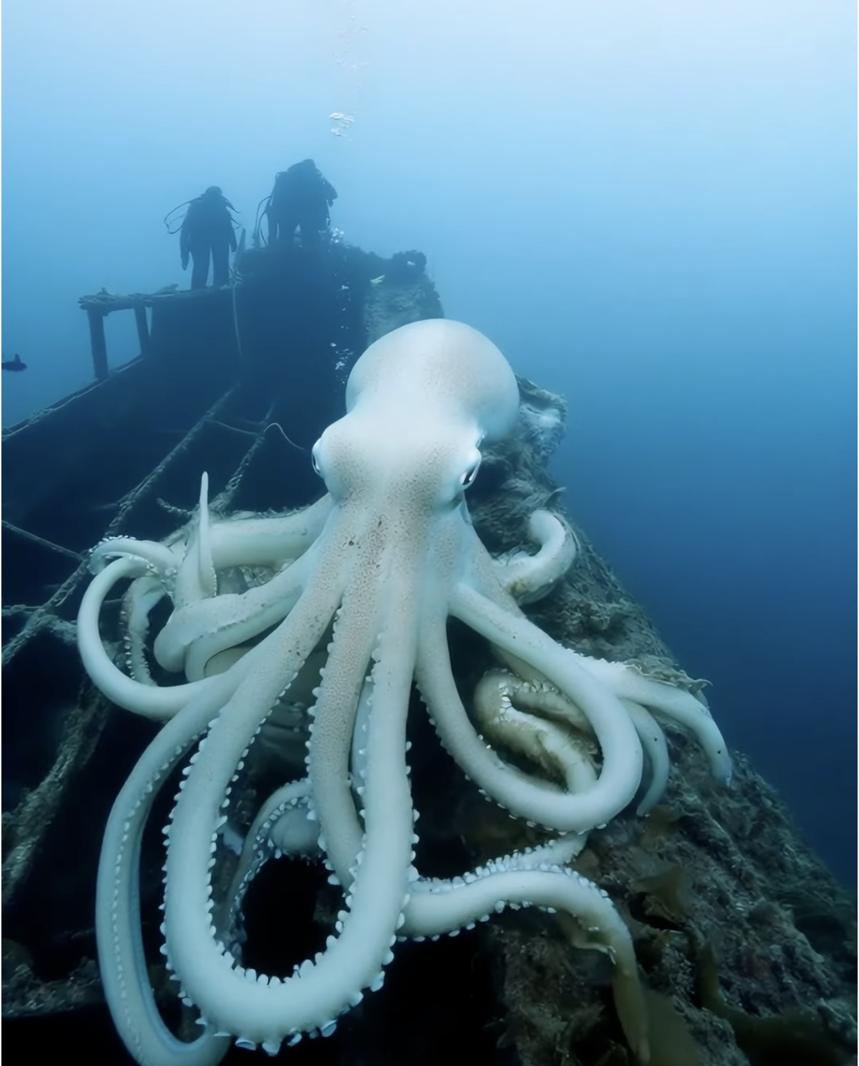 It was unbelievable — they encountered an albino giant squid. But what ...