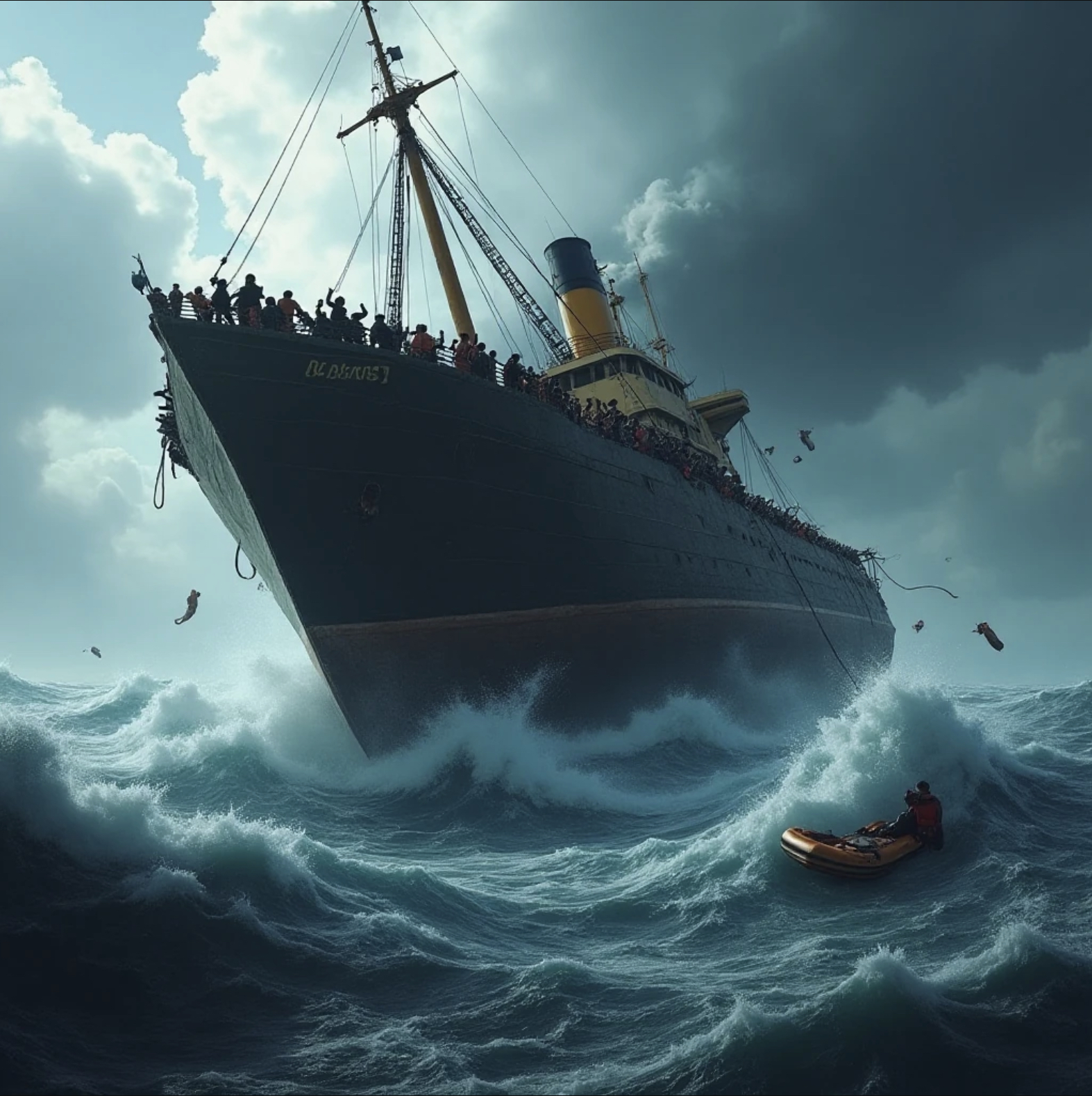 Hundreds aboard this sinking boat — the moment just before everything ...