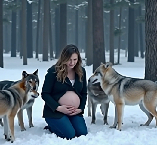 A pregnant woman got lost in the forest… 🌲 But what the wolves did to ...